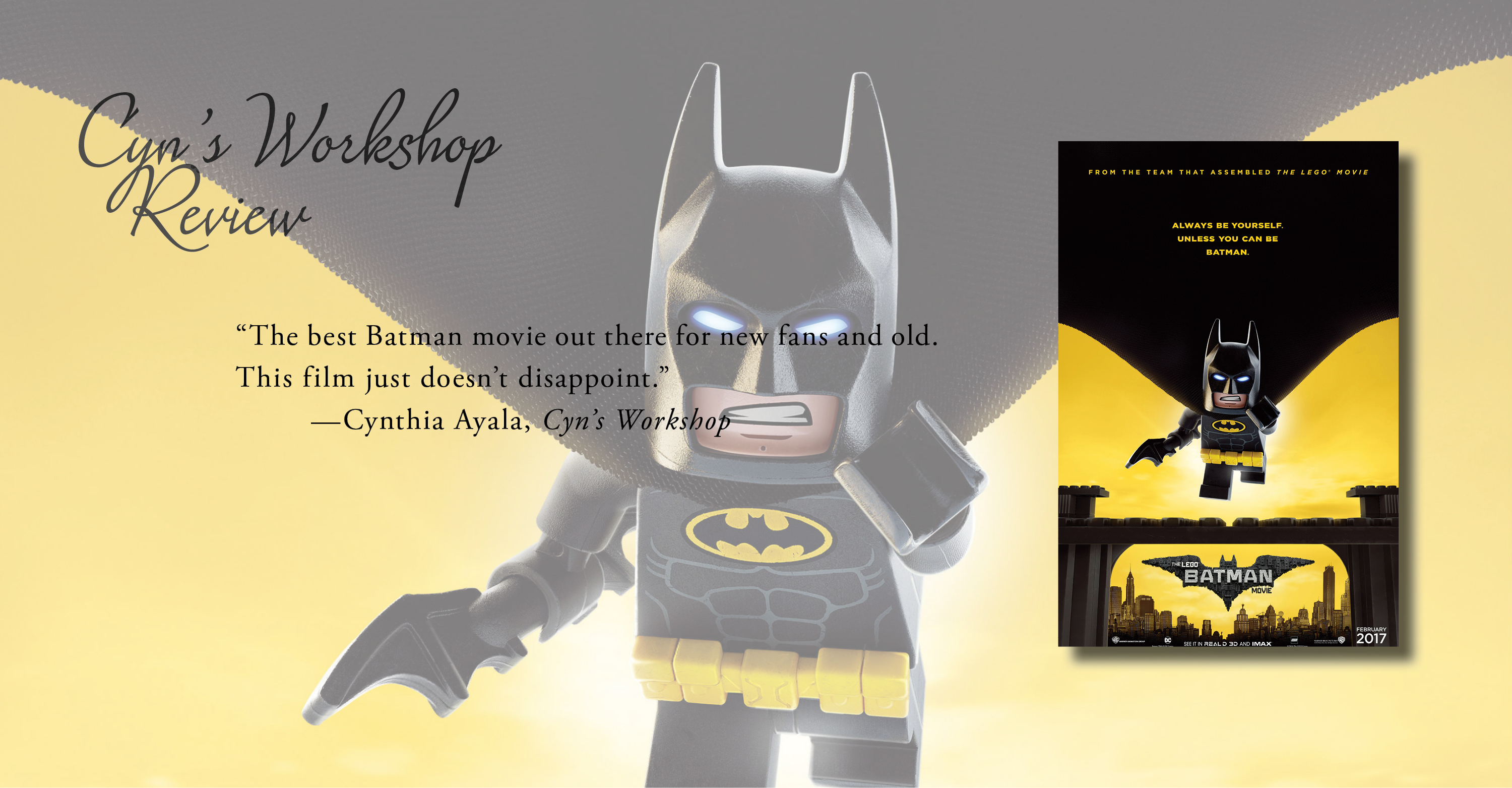 Best Batman Movie Ever | Review of ‘The Lego Batman Movie’ - Cyn's Workshop