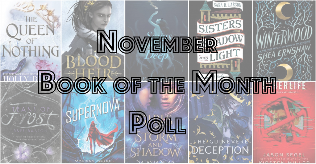 Book of the Month Poll – November 2019 - Cyn's Workshop